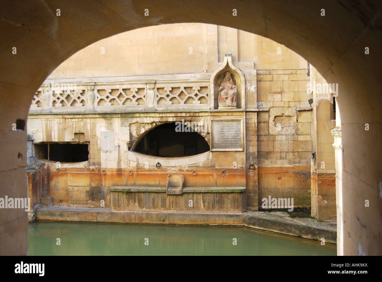Sacred Spring, Roman Baths, Bath, Somerset, England, United Kingdom ...