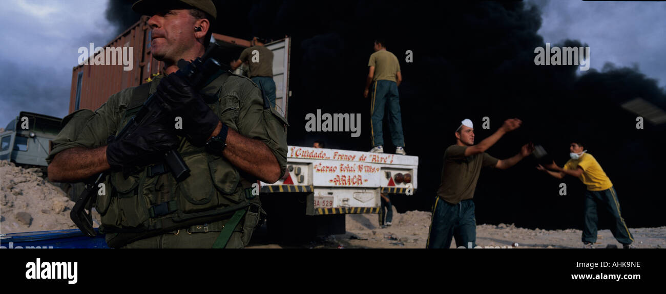 Chile Special drug police and cadets burn nearly nine tons of seized ...