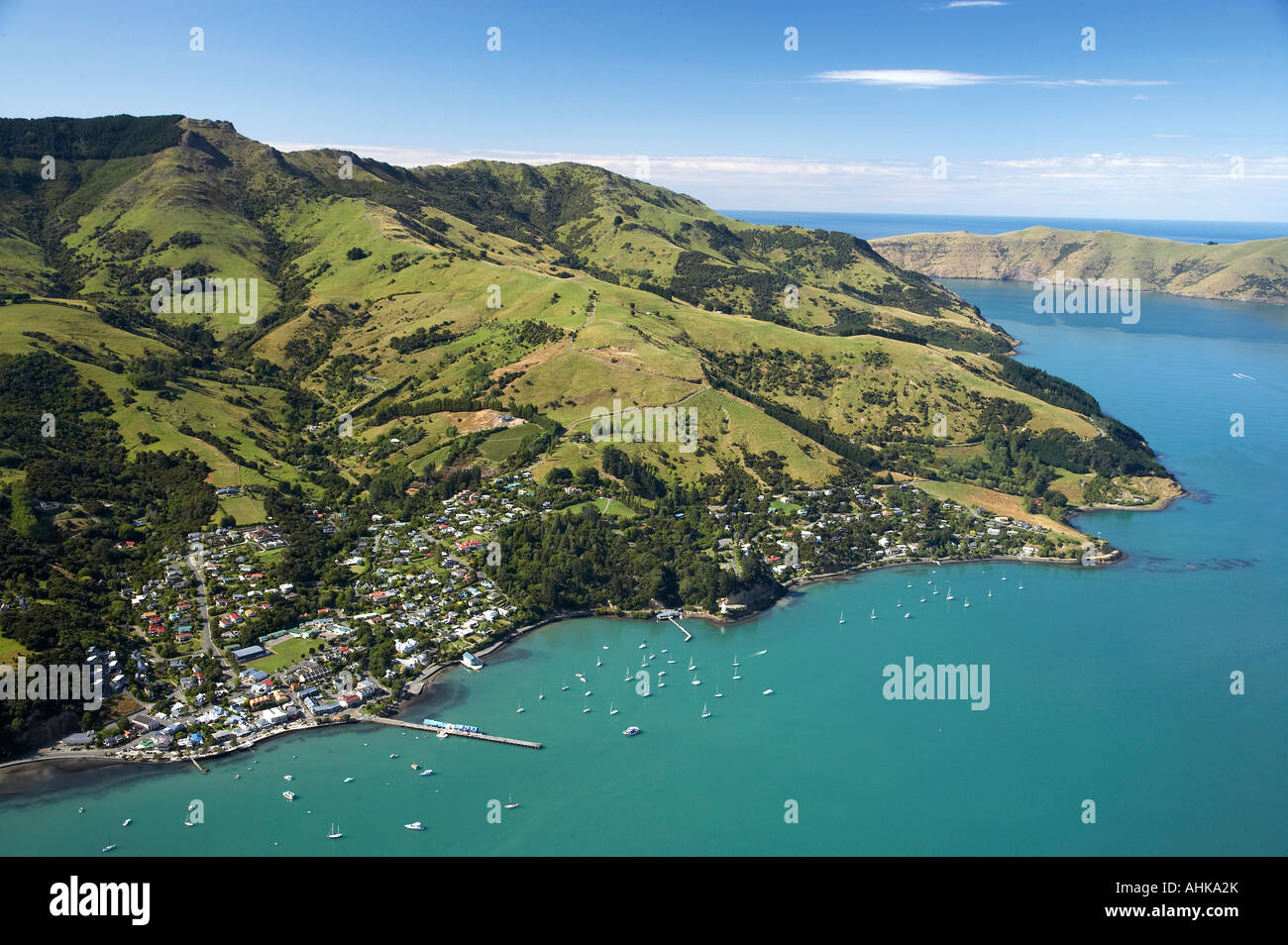 Akaroa Akaroa Harbour Banks Peninsula Canterbury South Island New ...