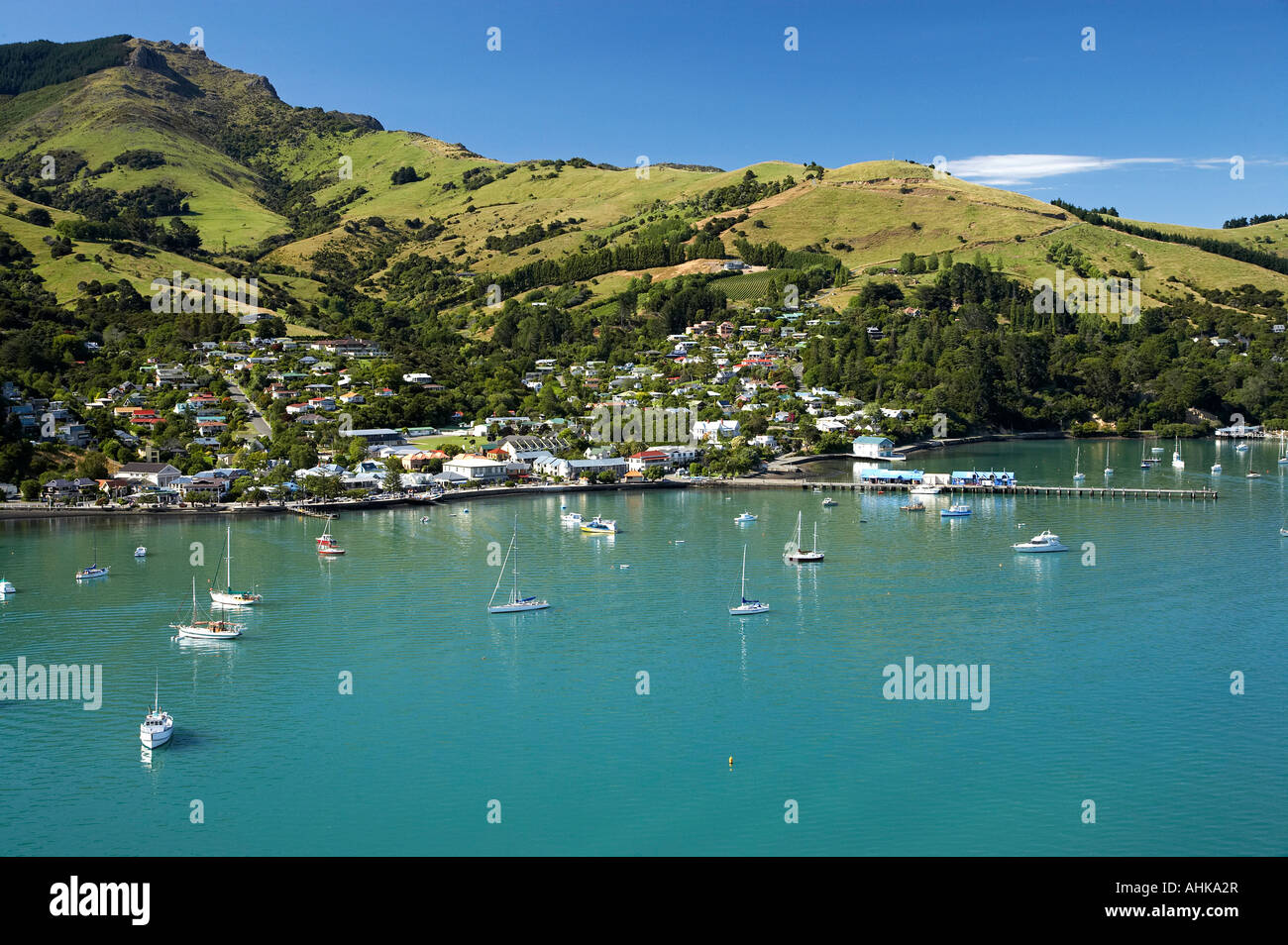 Akaroa Akaroa Harbour Banks Peninsula Canterbury South Island New ...