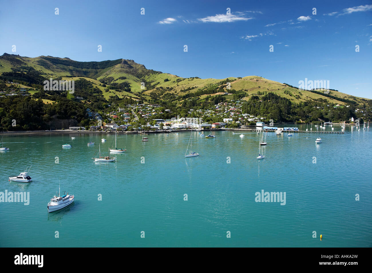 Akaroa Akaroa Harbour Banks Peninsula Canterbury South Island New ...