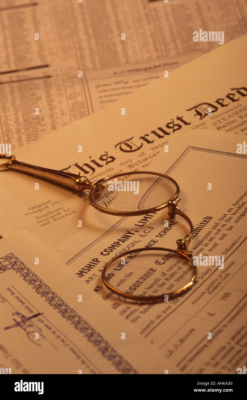 Old deed hi-res stock photography and images - Alamy