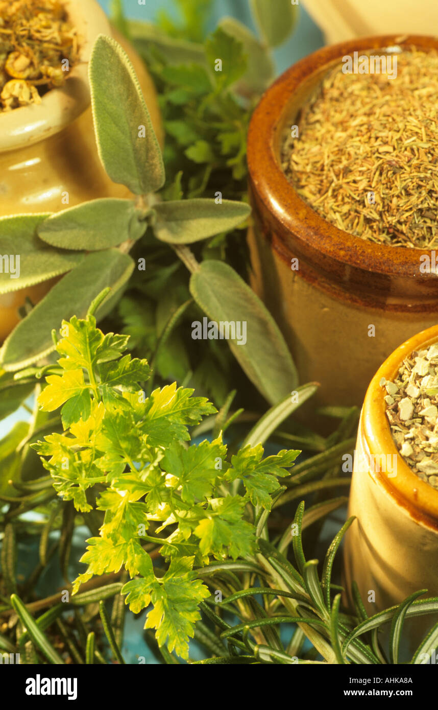 Mixed herbs hi-res stock photography and images - Alamy
