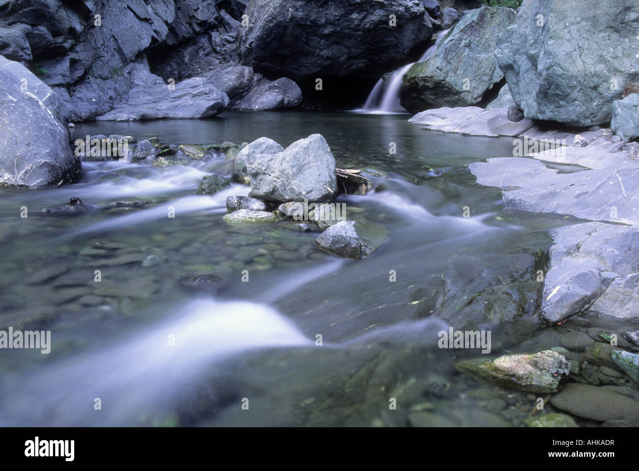 Rattlesnake Creek in the Mendocino National Forest, California, USA ...