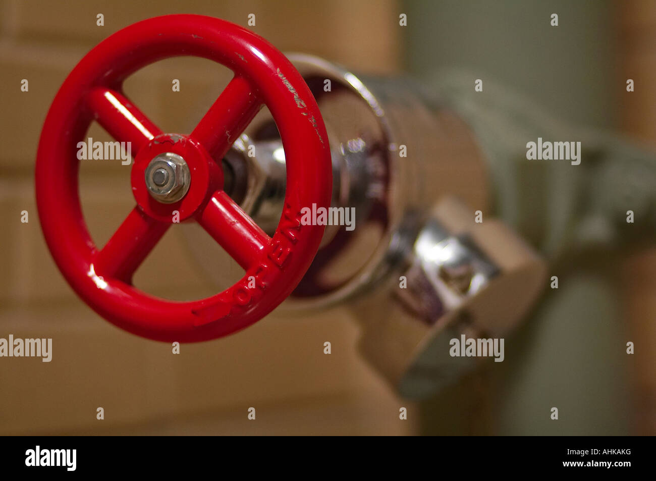 A water valve from a fire control system Stock Photo - Alamy