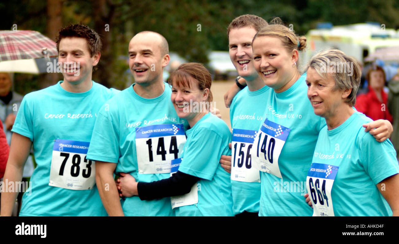 Runners at Race for Life charity run Stock Photo - Alamy