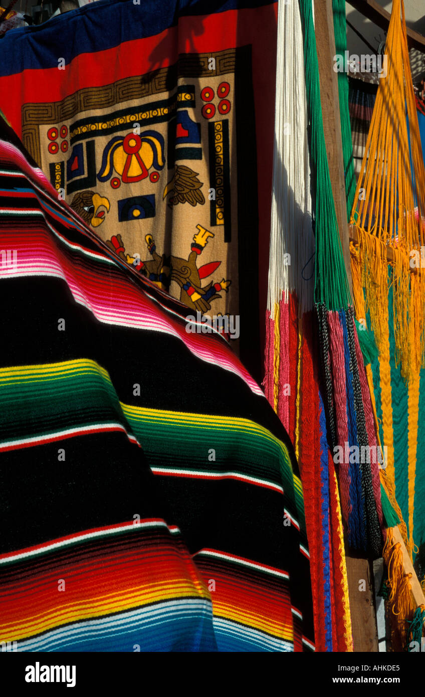 Textiles Souvenirs Mexico Stock Photo - Alamy