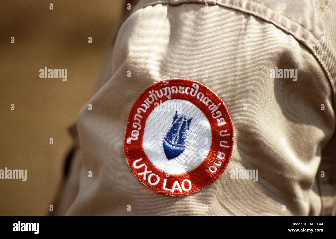 Uxo Logo The Badge Of UXO Lao The National Organisation Which Clears
