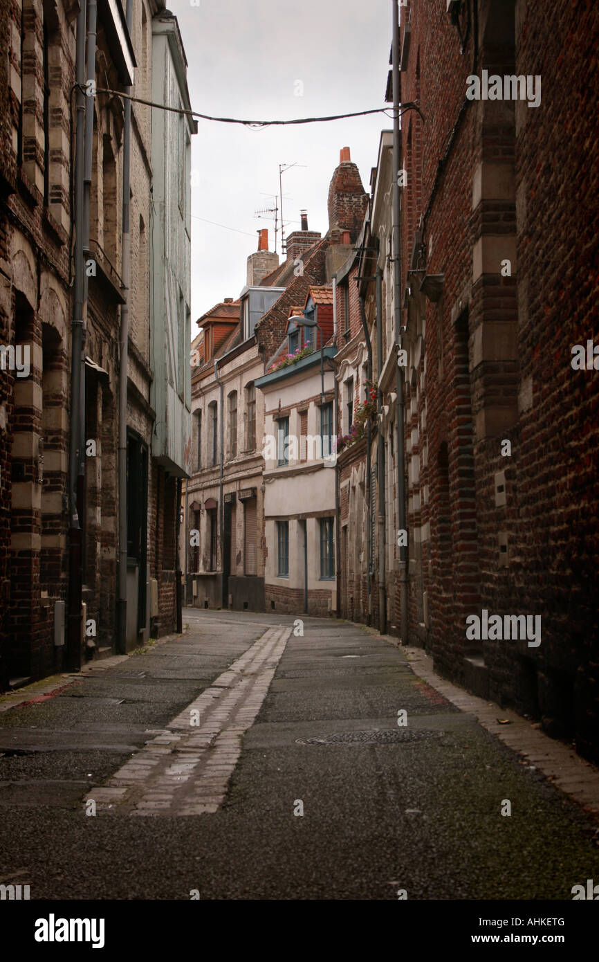 Curved street in Lille, France Stock Photo - Alamy