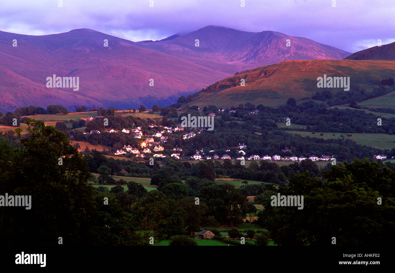 Keswick lake district derwent water countryside walk hi-res stock ...