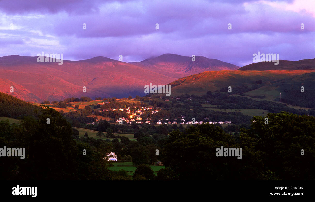 Keswick lake district derwent water countryside walk hi-res stock ...