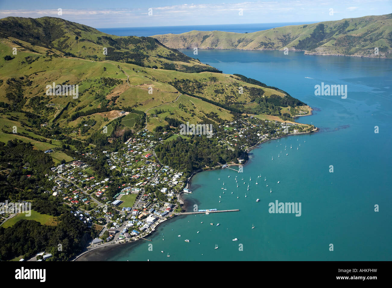 Akaroa Akaroa Harbour Banks Peninsula Canterbury South Island New ...