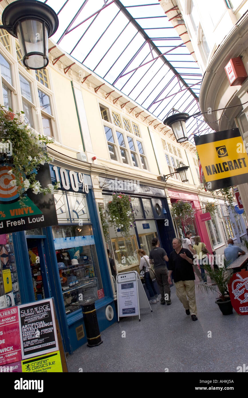 High Street Arcade Cardiff Stock Photos & High Street Arcade Cardiff ...