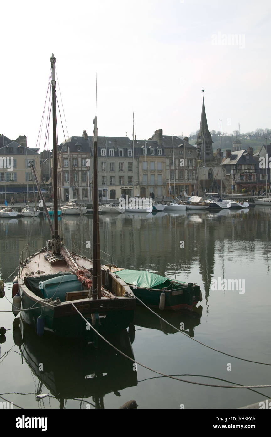 Honfleur harbour France Stock Photo - Alamy