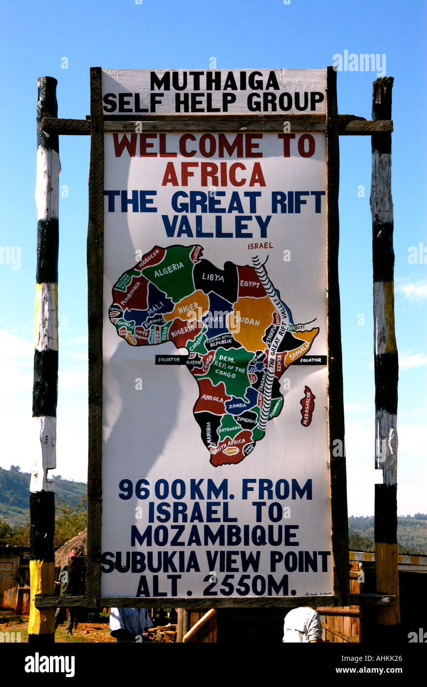 Africa Kenya Tanzania the great rift valley africa Stock Photo - Alamy