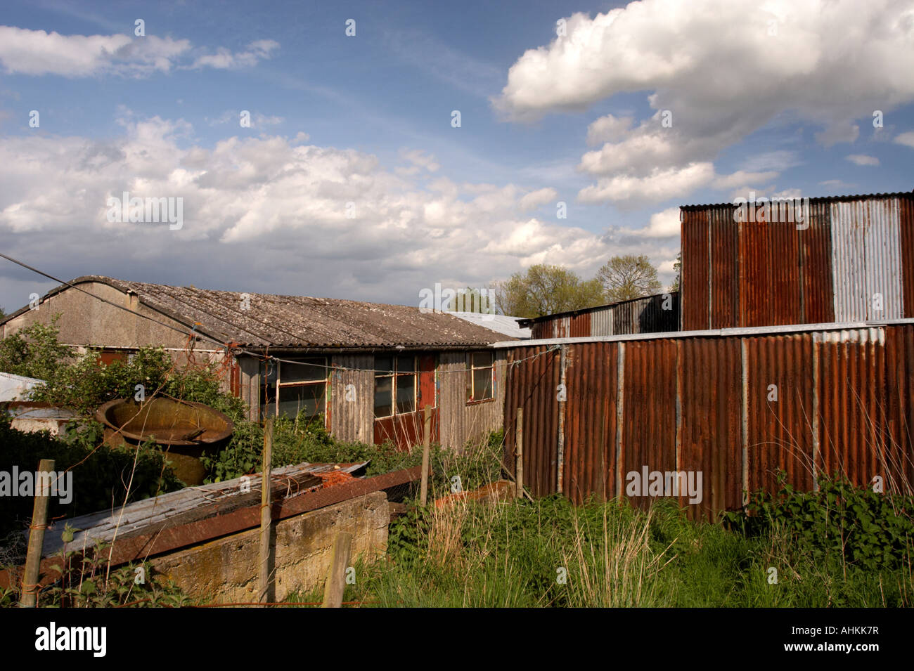 Derelict farm buildings Stock Photo - Alamy