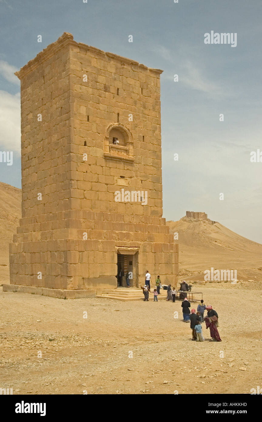 Syria Palmyra Tower tomb Stock Photo - Alamy