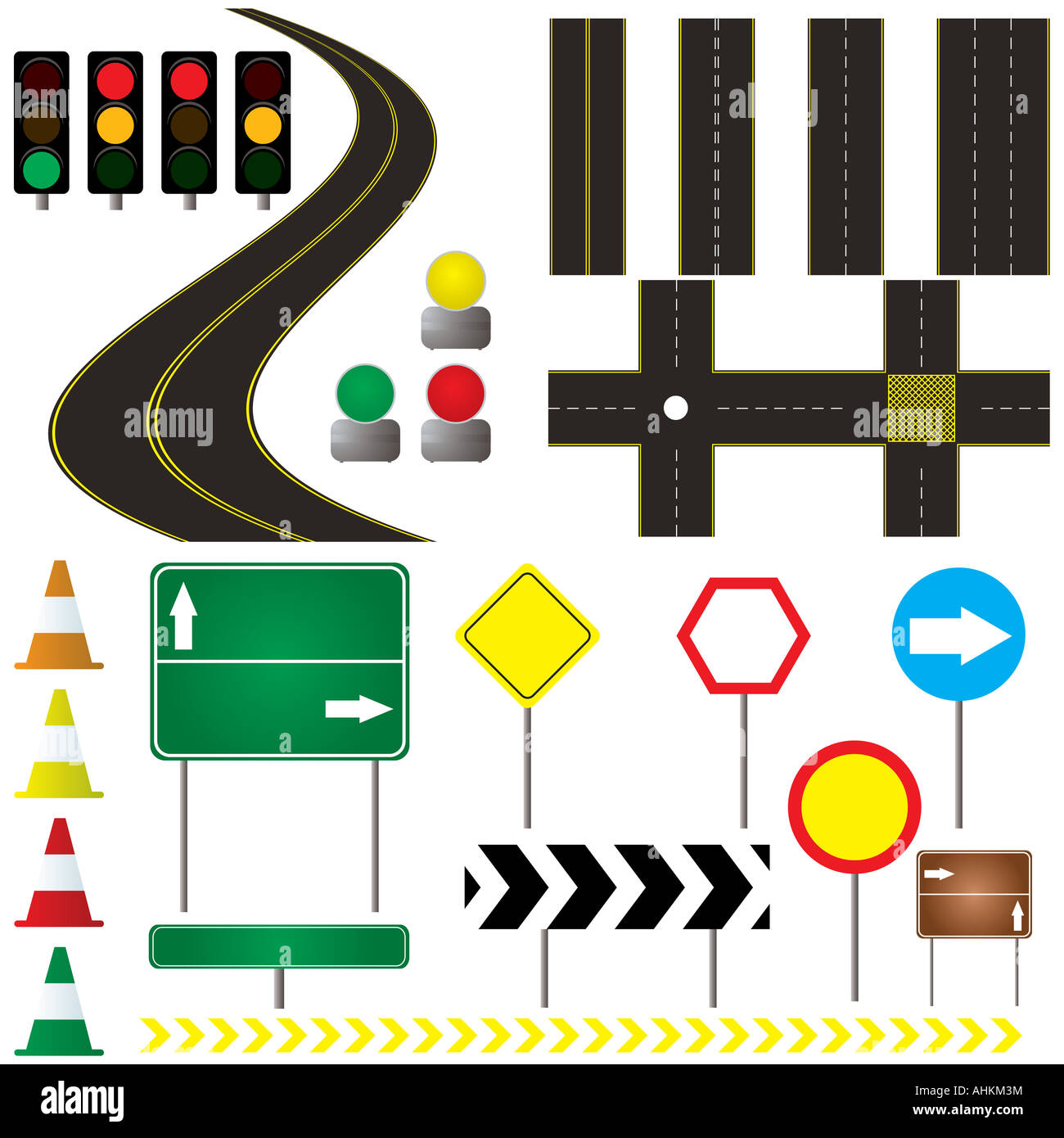 Chevron road markings hi-res stock photography and images - Alamy
