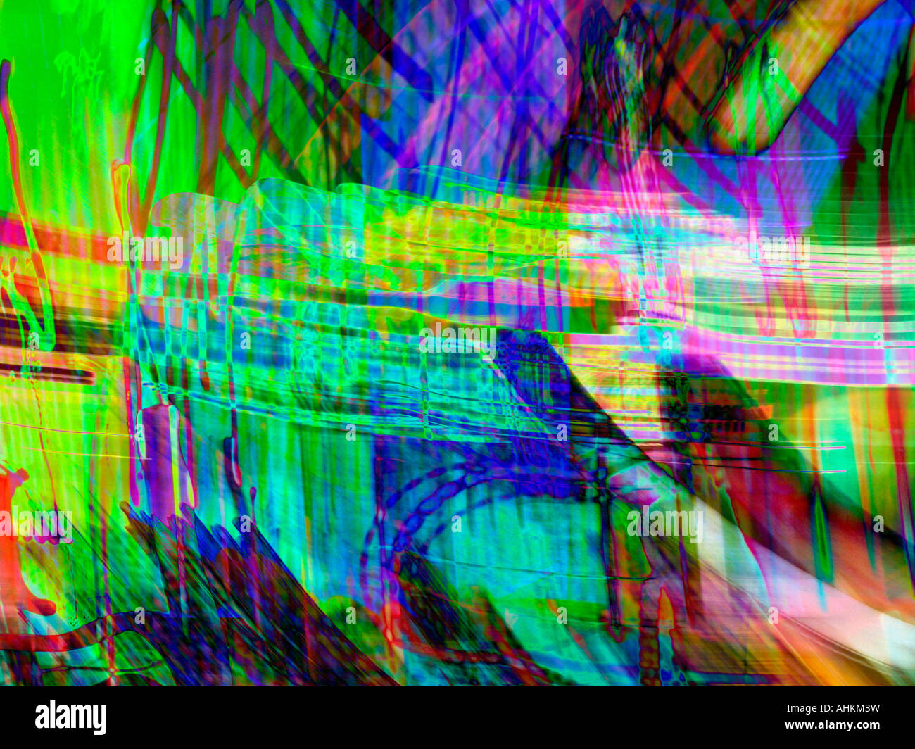 blurred neon signs and rays of light, contemporary Art,expressive Stock ...