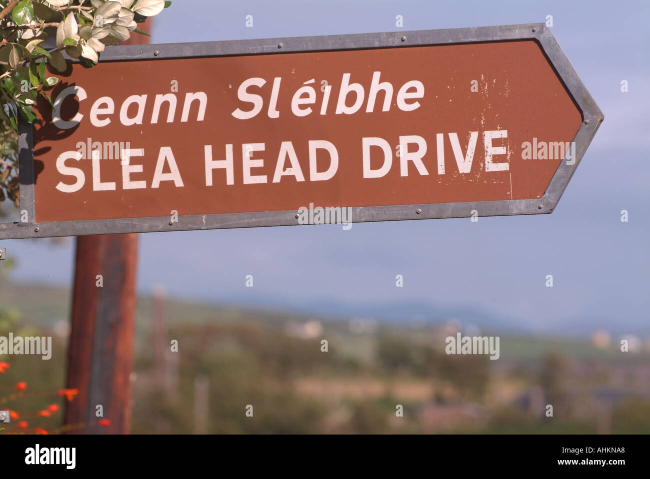 slea head sign co kerry ireland slea head road sign co kerry ireland ...