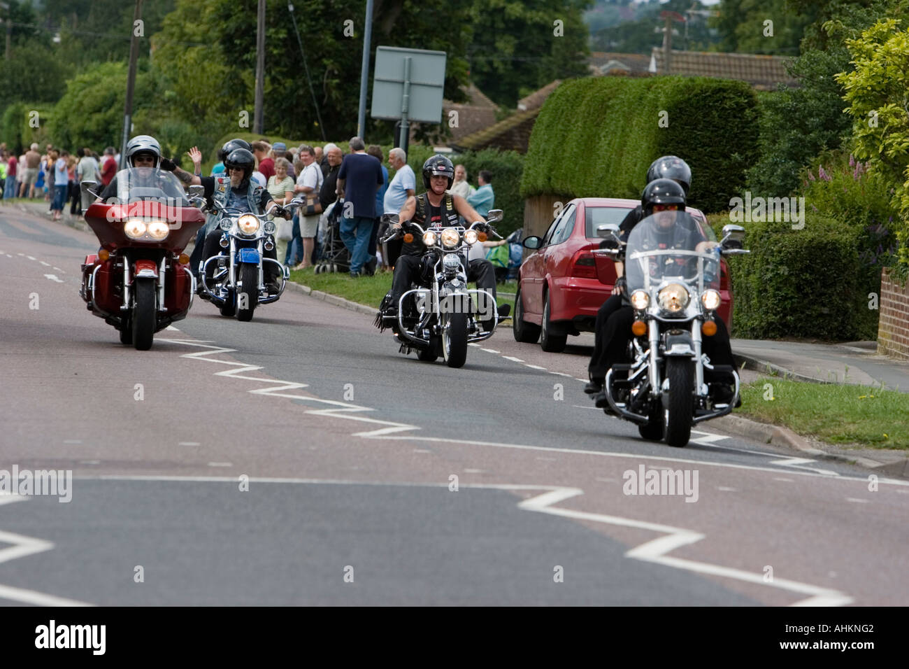 Convoy of motorbikes hi-res stock photography and images - Alamy