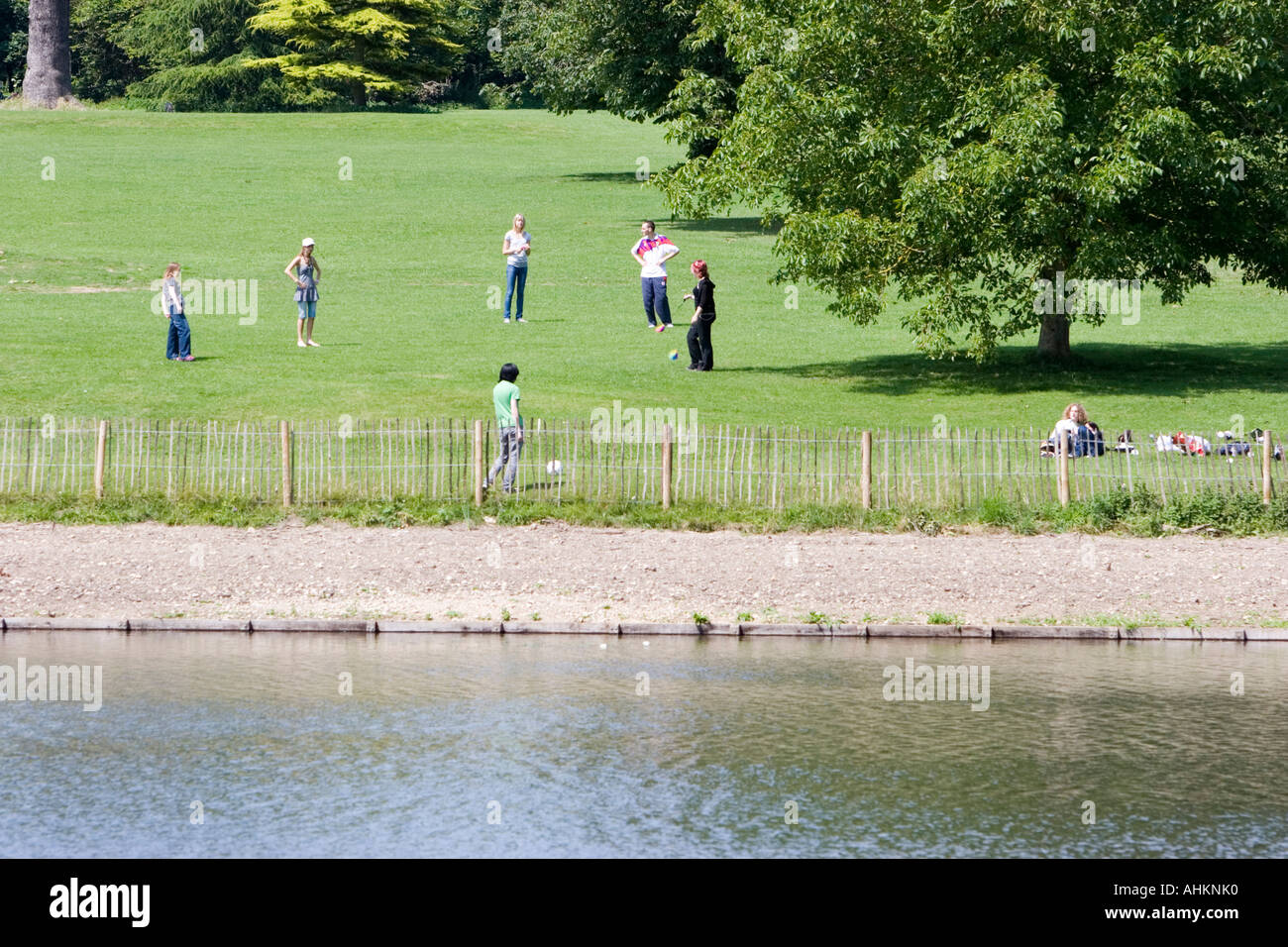 Kickabout game of football in progress Stock Photo - Alamy