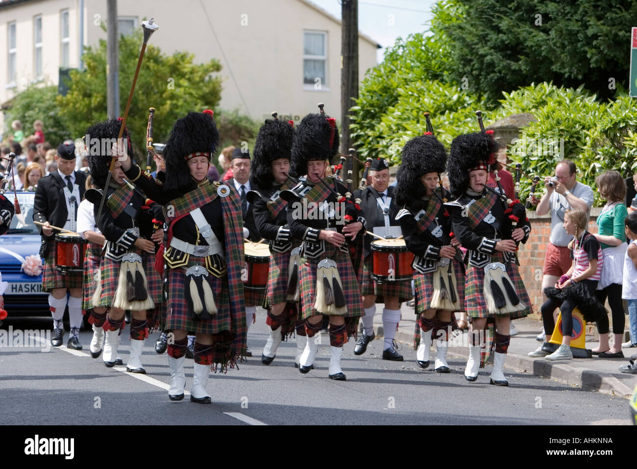 Scottish marching band in the carnival parade Stock Photo - Alamy