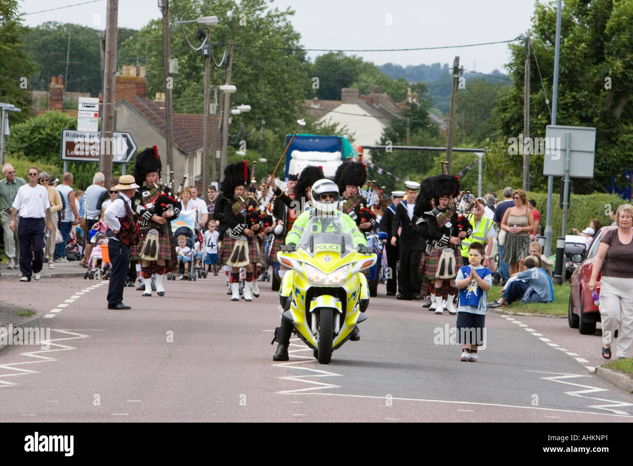 Police traffic motorcycle leading the carnival parade Stock Photo - Alamy