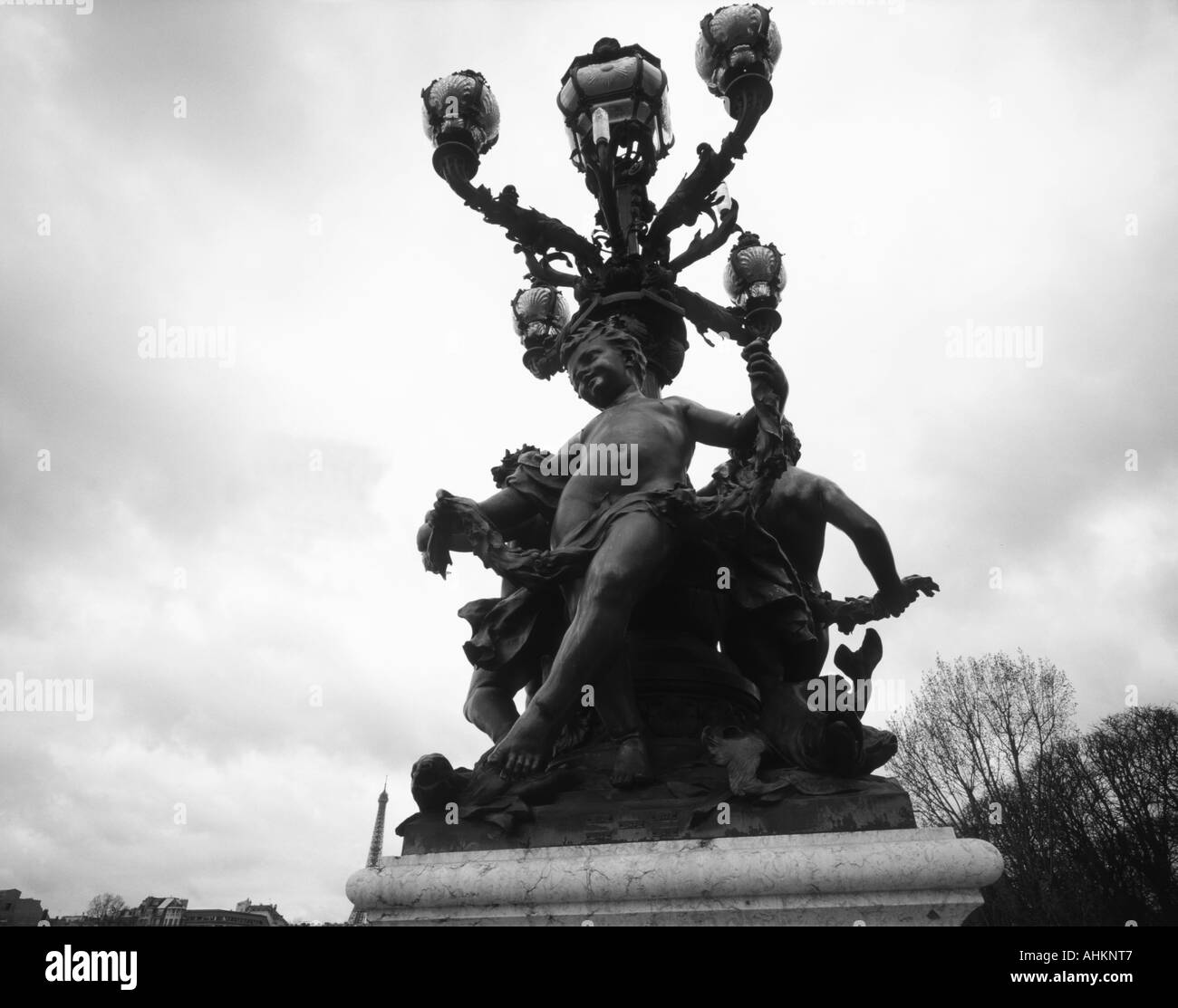 Statue on Pont Alexandre III Bridge Paris France Stock Photo - Alamy