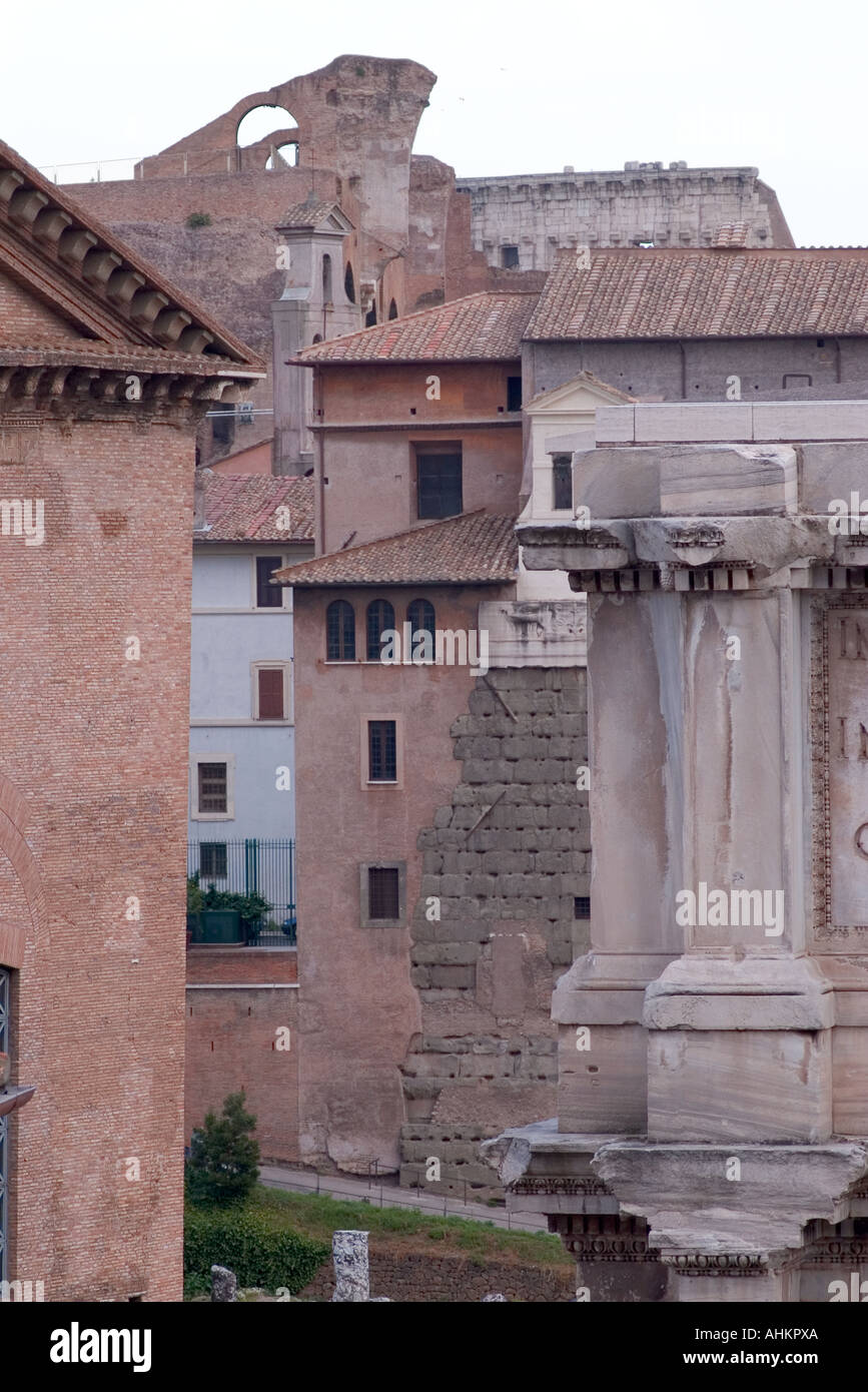Old Civil Architecture in Rome, Italy Stock Photo - Alamy