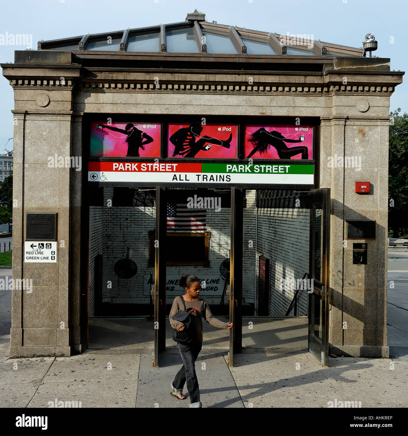 Park Street T subway station Boston Massachusetts USA Stock Photo - Alamy