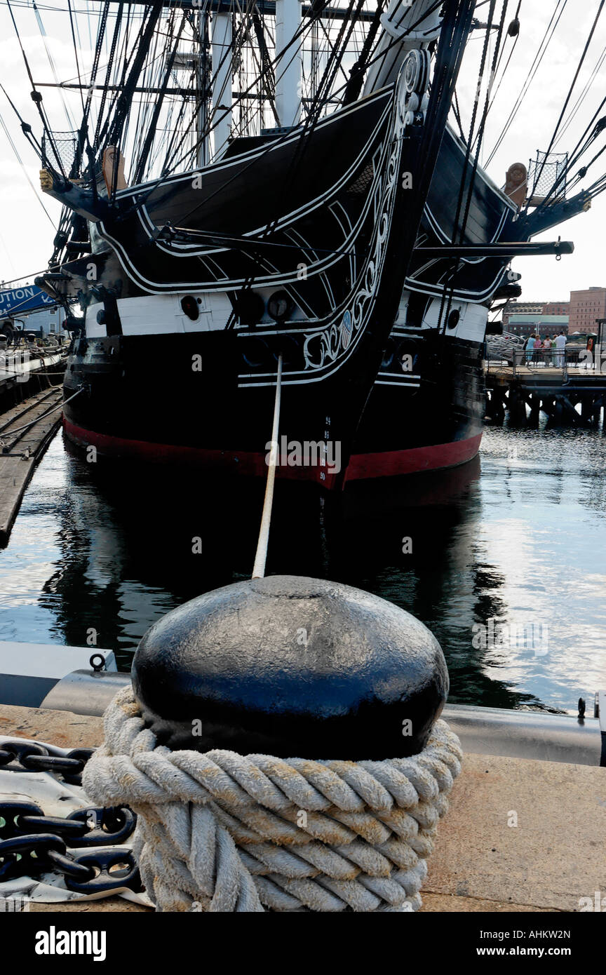 USS Constitution in Charlestown Navy Yard Boston Massachusetts USA ...