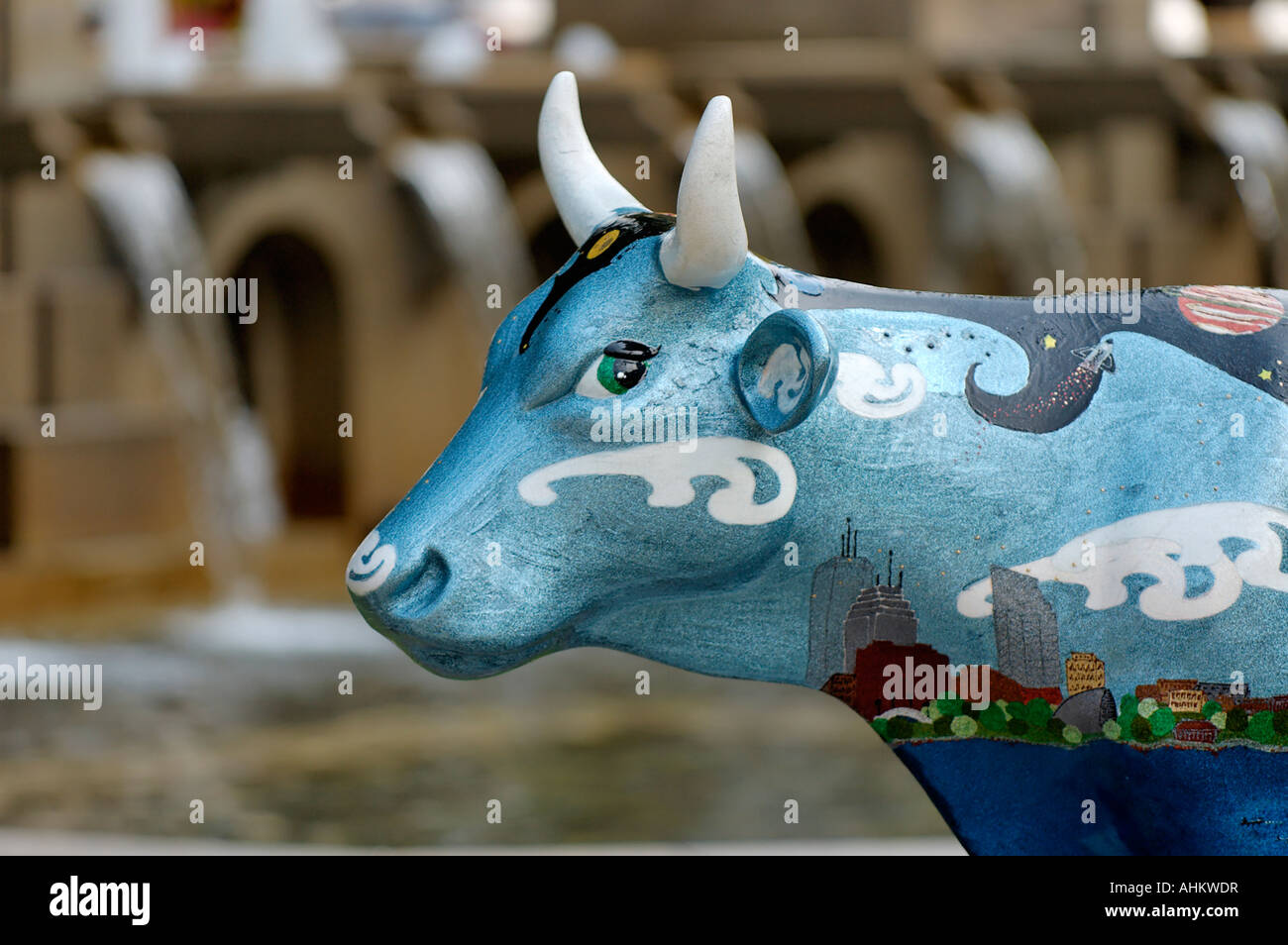 Cow sculpture at Copley Square Boston Massachusetts USA Stock Photo - Alamy