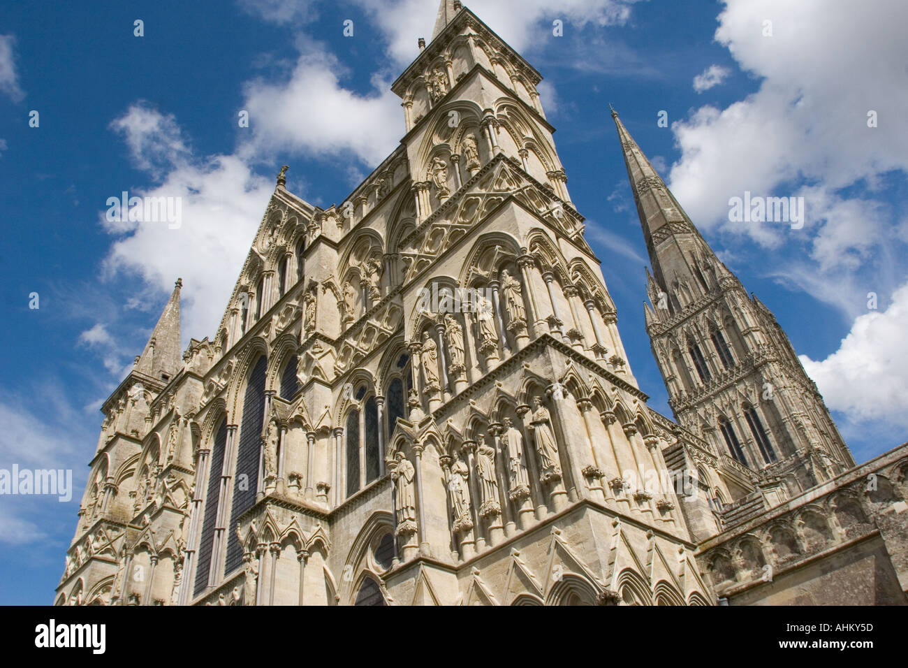 Exterior of Salisbury Cathedral Wiltshire England UK Stock Photo - Alamy