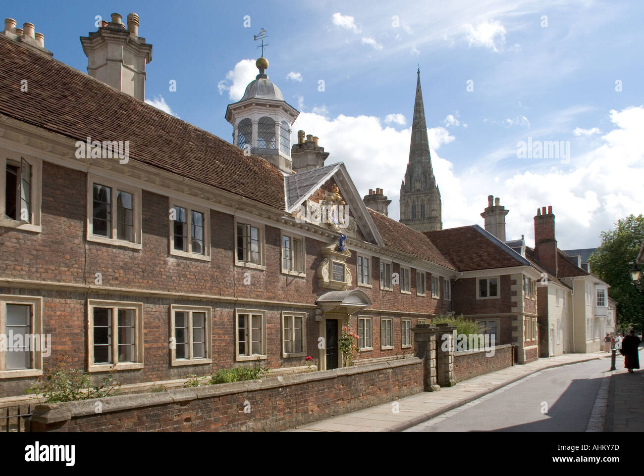Cathedral Close Salisbury Wiltshire England UK Stock Photo - Alamy