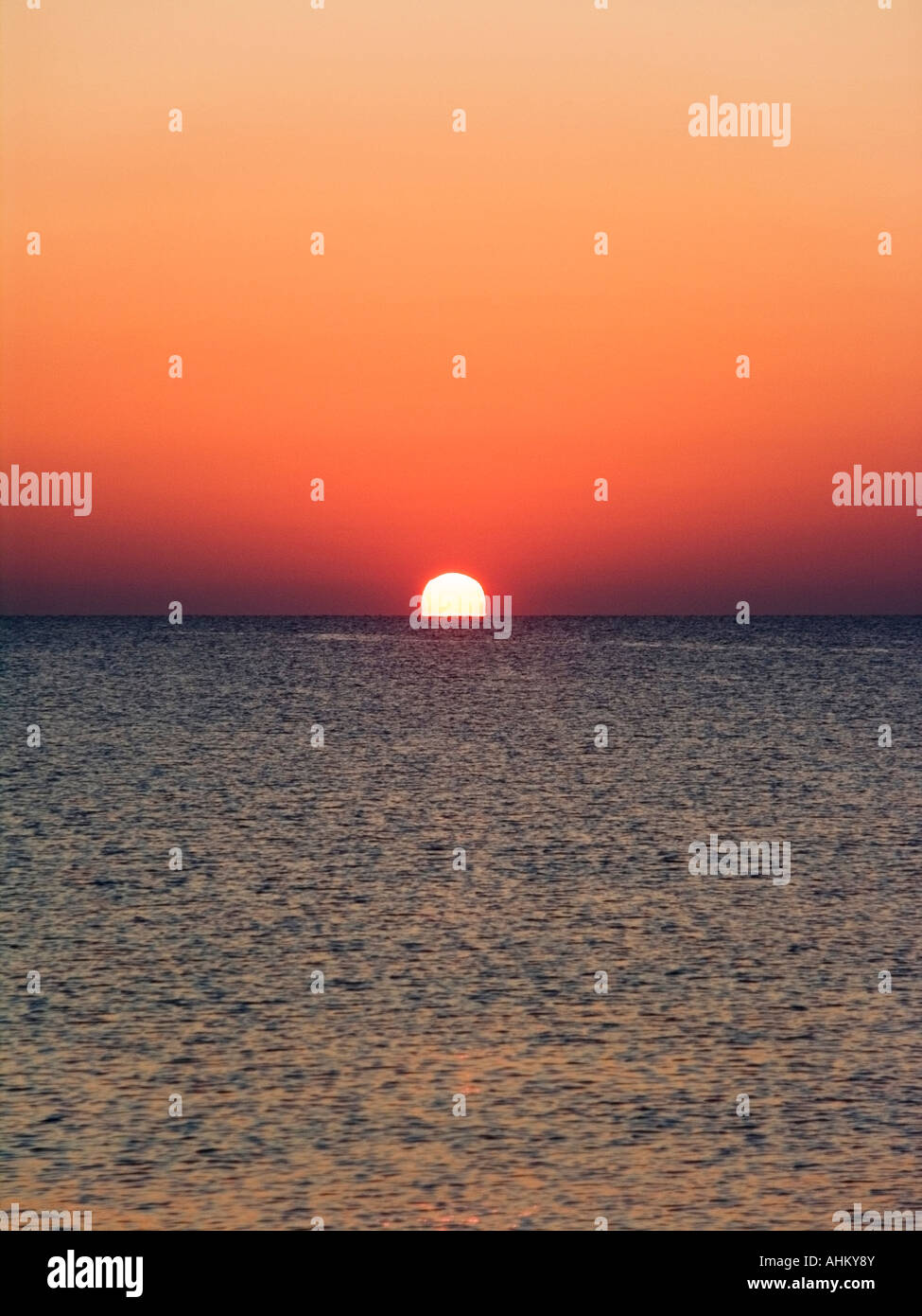 sunset on the sea Stock Photo - Alamy