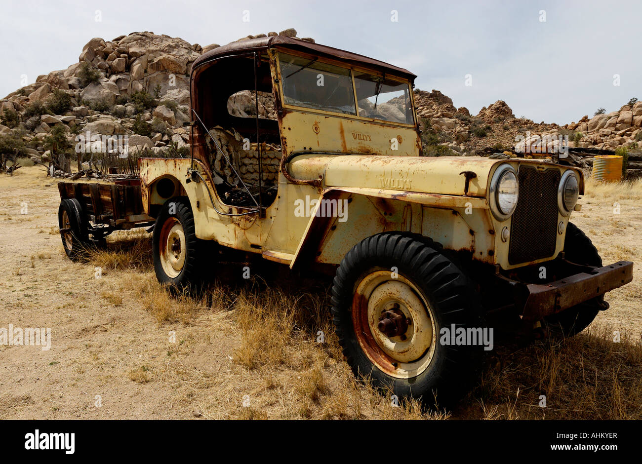 Willys jeep at Keys Ranch Joshua Tree National Park Twentynine Palms ...