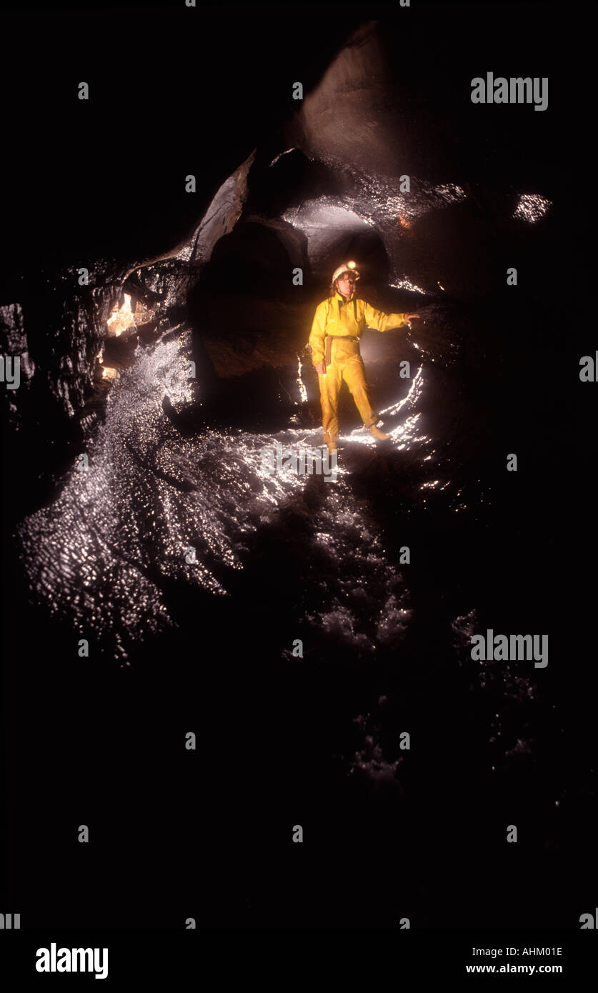 Caver woman spelunking hi-res stock photography and images - Alamy