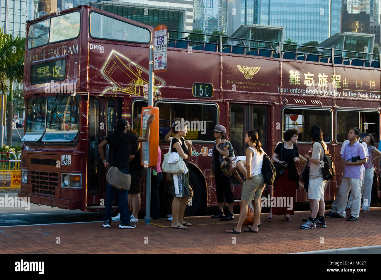 Open top tourist bus hong kong hi-res stock photography and images - Alamy
