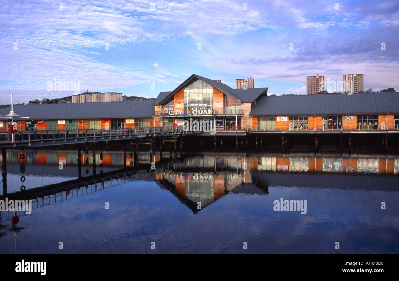 Urban dockside redevelopment Victoria dock Dundee Scotland Stock Photo ...