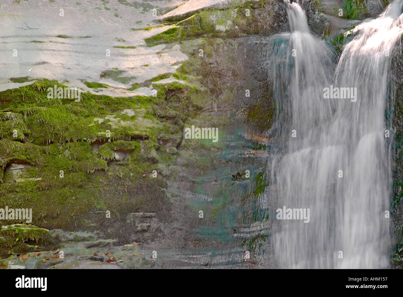 Waterfall and rocks Perino river Valtrebbia Italy Stock Photo - Alamy