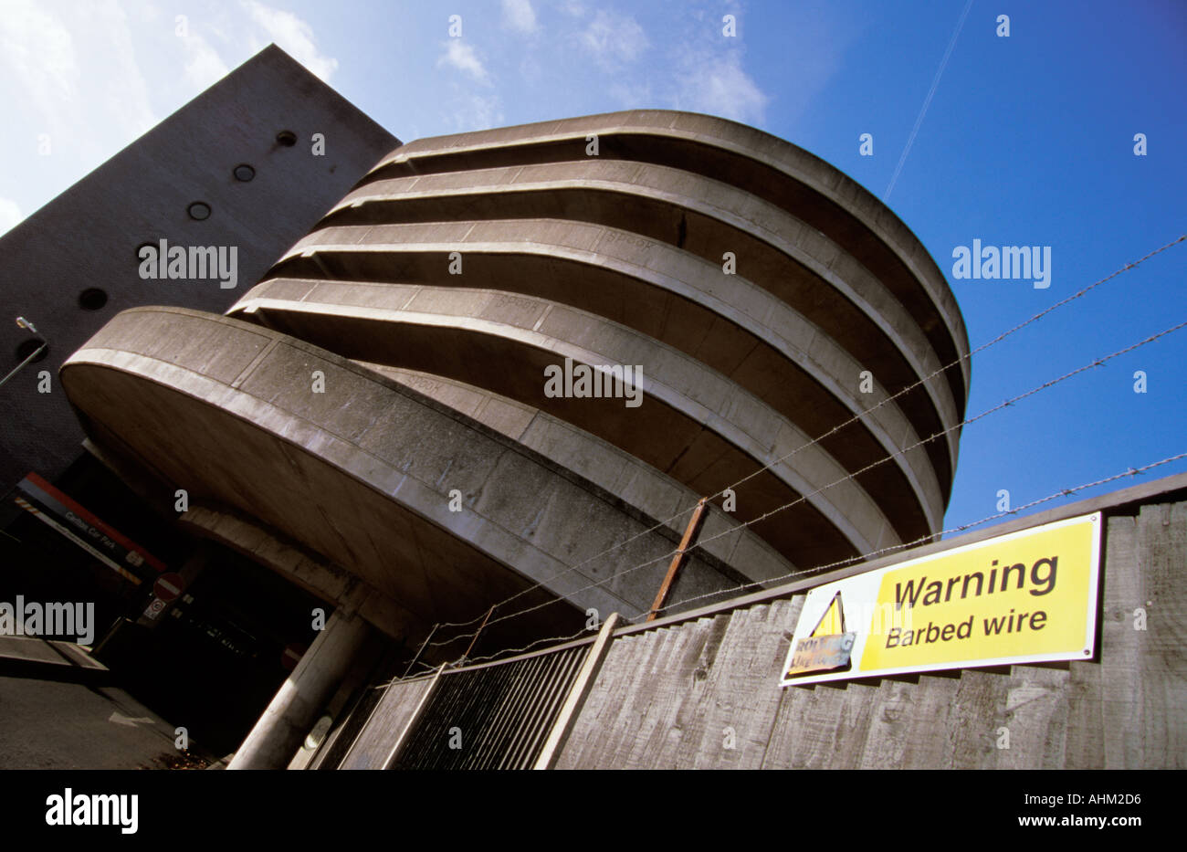 Entrance to Multi storey car park Swindon Wiltshire England 01 11 2004 ...