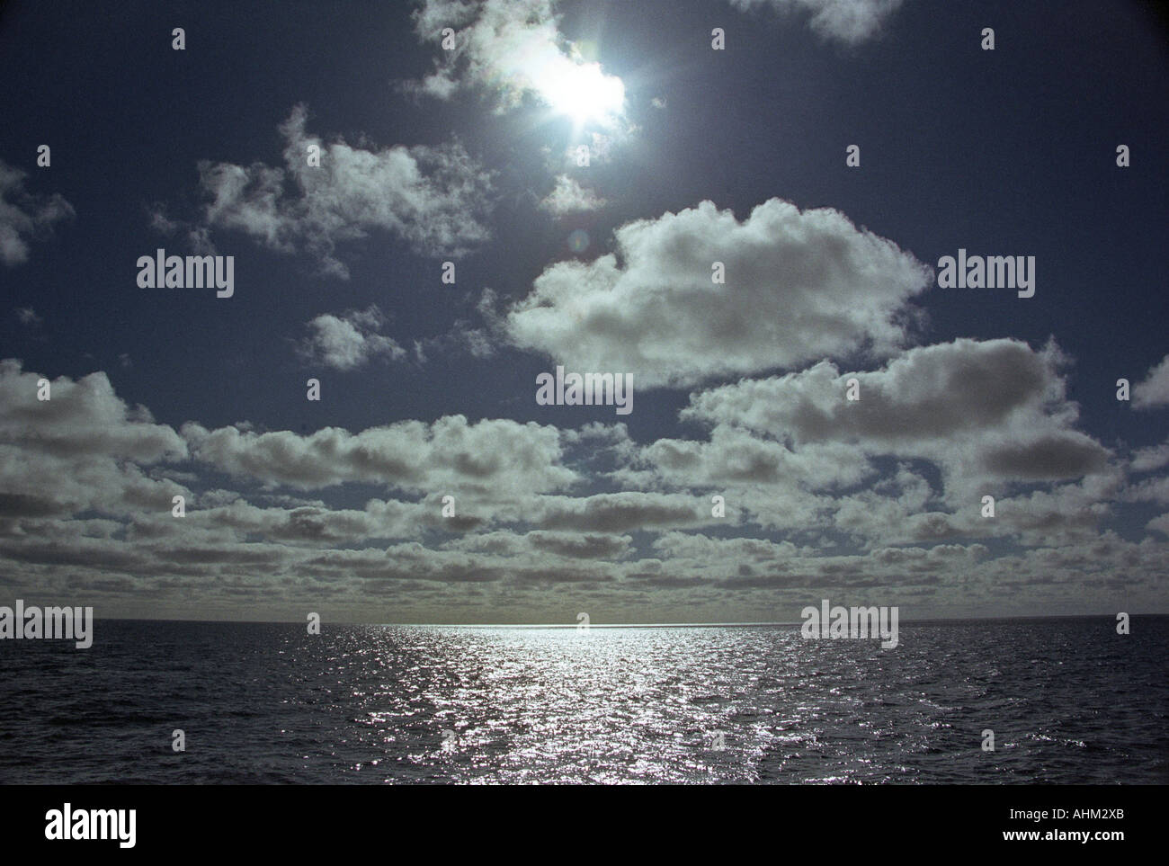 Pacific Ocean off Cairns towards the Great Barrier Reef Australia, Blue ...