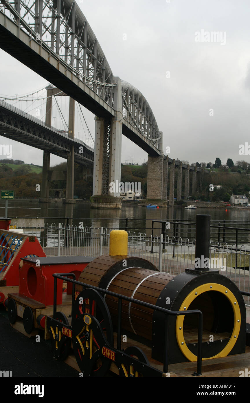 The Tamar rail bridge by Isambard Kingdom Brunel s Railway bridge ...