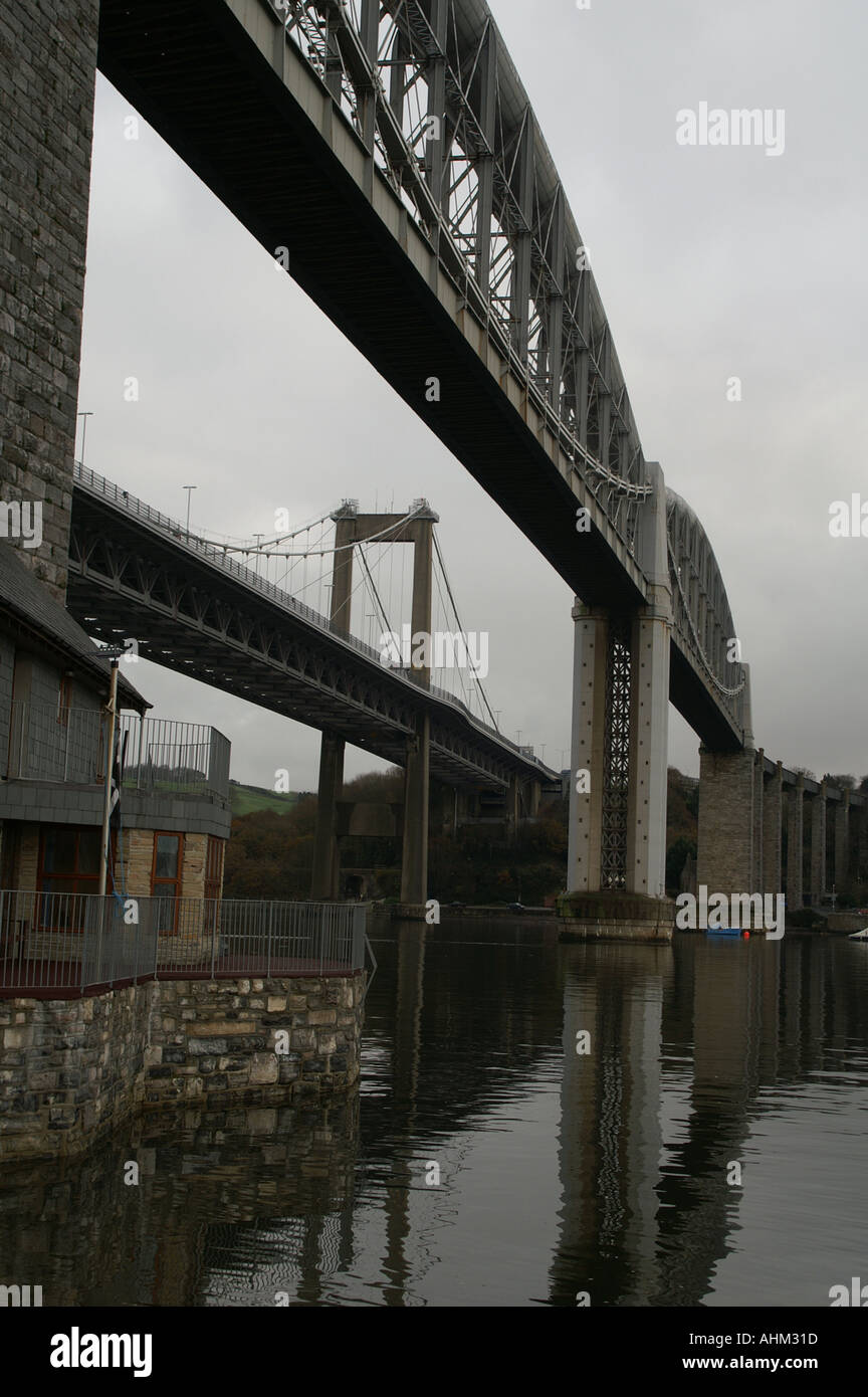 The Tamar rail bridge by Isambard Kingdom Brunel s Railway bridge ...