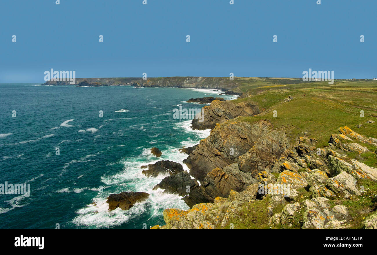 england cornwall uk lizard coast coastal coastline cliff cliffs ...
