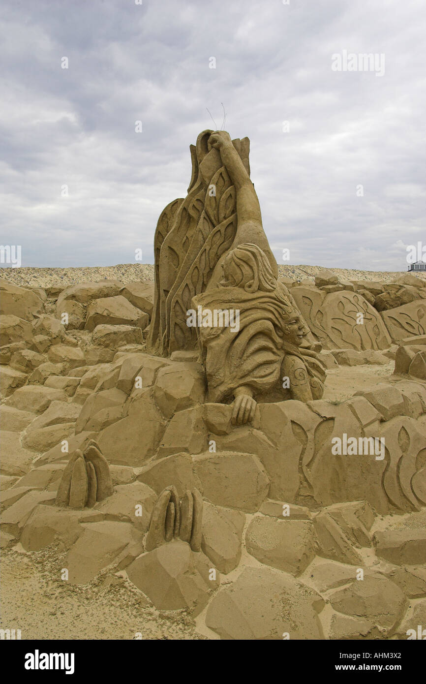 ancient Greece sand sculpture at great Yarmouth Stock Photo - Alamy