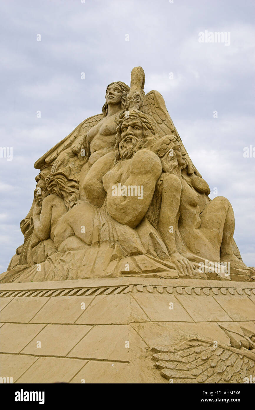 ancient Greece sand sculpture at great Yarmouth Stock Photo - Alamy