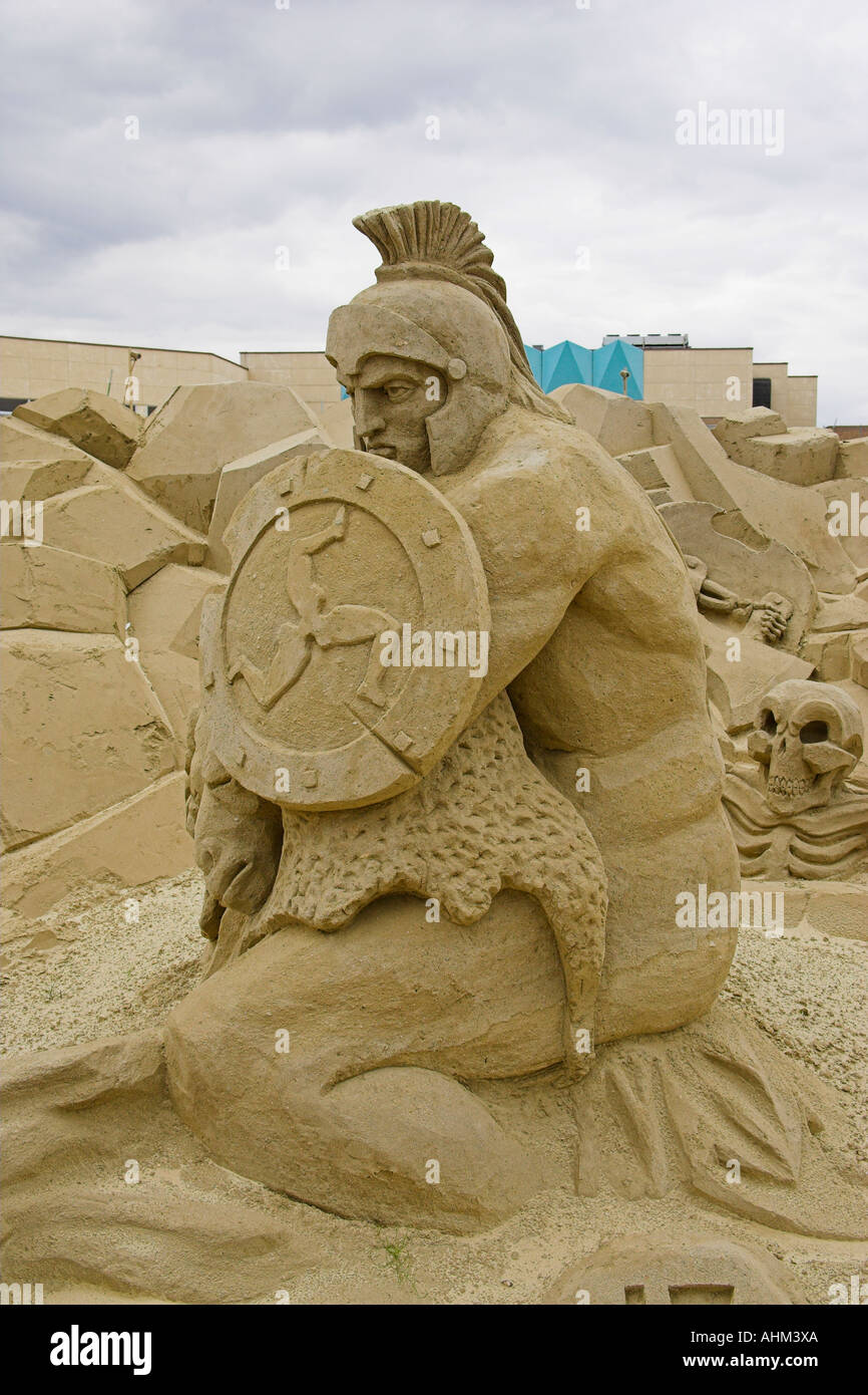 ancient Greece sand sculpture at great Yarmouth Stock Photo - Alamy