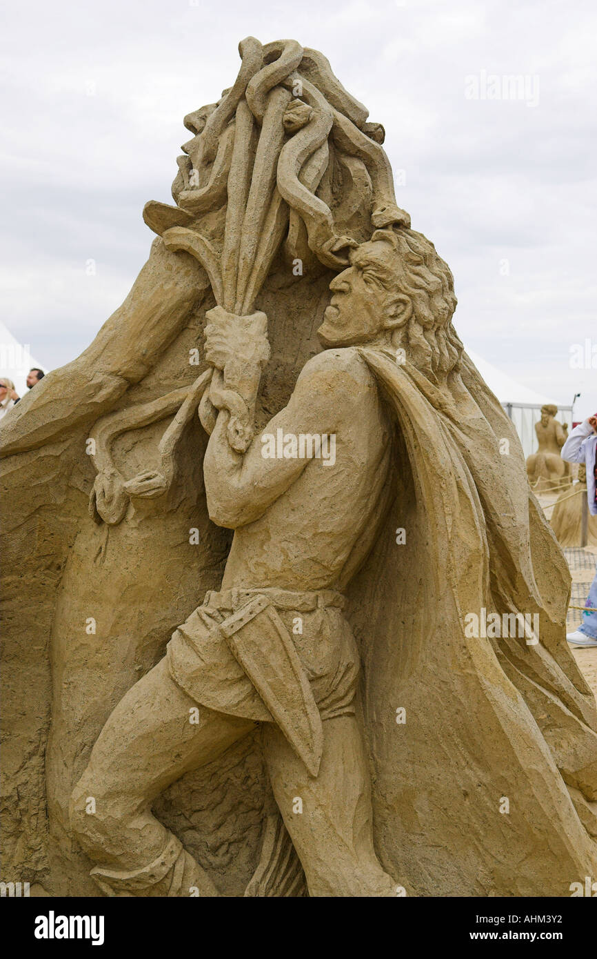 ancient Greece sand sculpture at great Yarmouth Stock Photo - Alamy